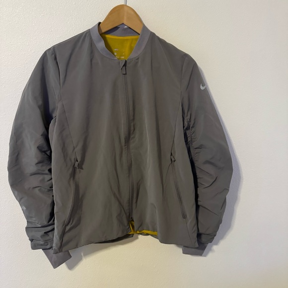 Nike | Jackets & Coats | Nike Shield Golf Bomber Jacket Gunsmoke Black ...
